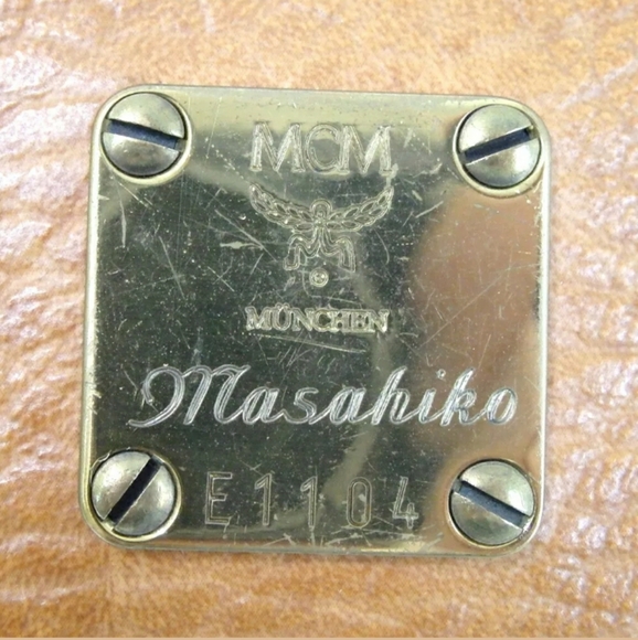 MCM | Bags | Authentic Mcm Old Design Logo Printed Clutch Bag | Poshmark